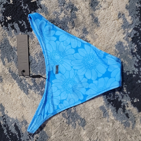 triangl swimwear | Swim | Blue Floral Cheeky Coverage Bathing Suits ...